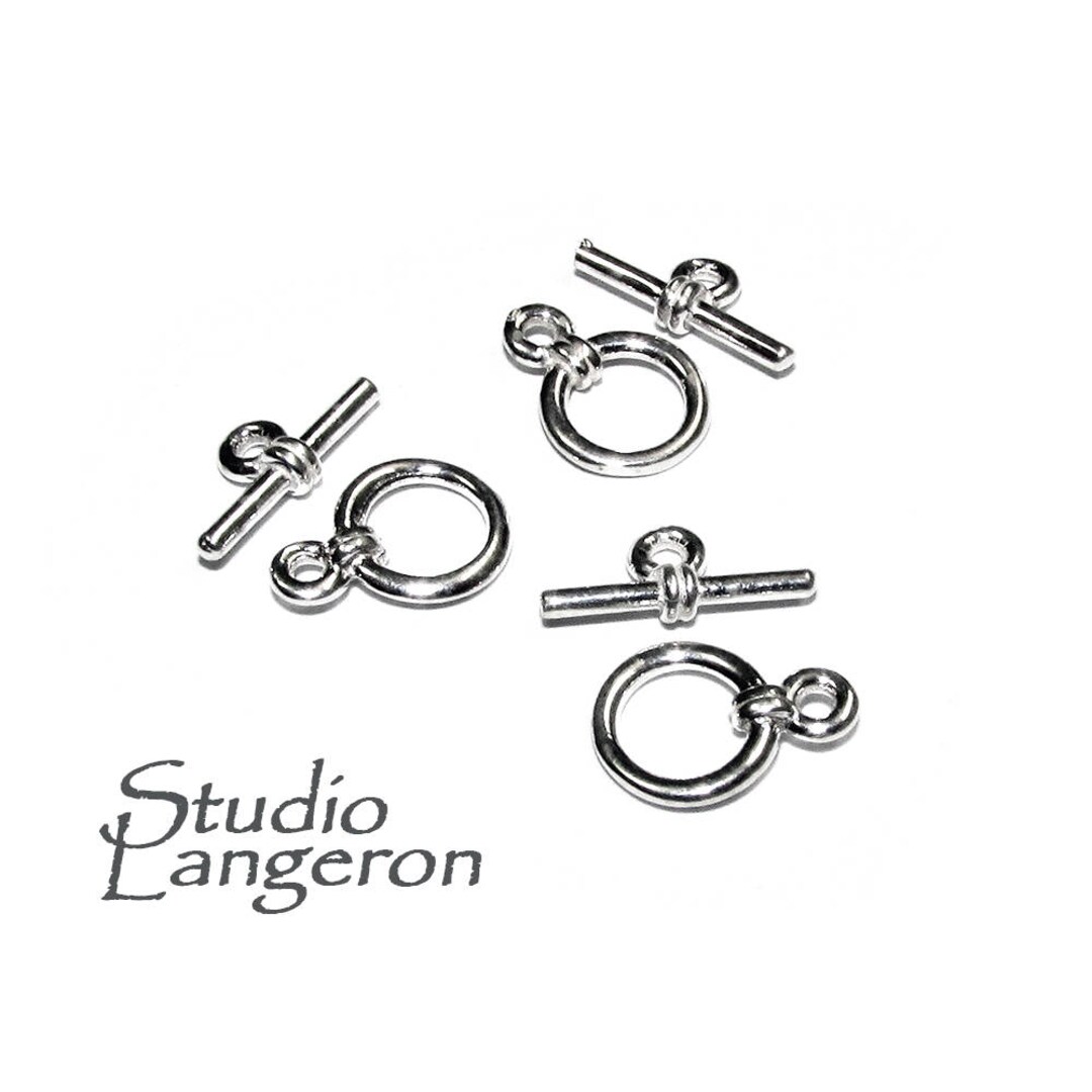 925 Sterling Silver Small Toggle Clasps Sizes 8.0 Mm, Toggle Clasp ...