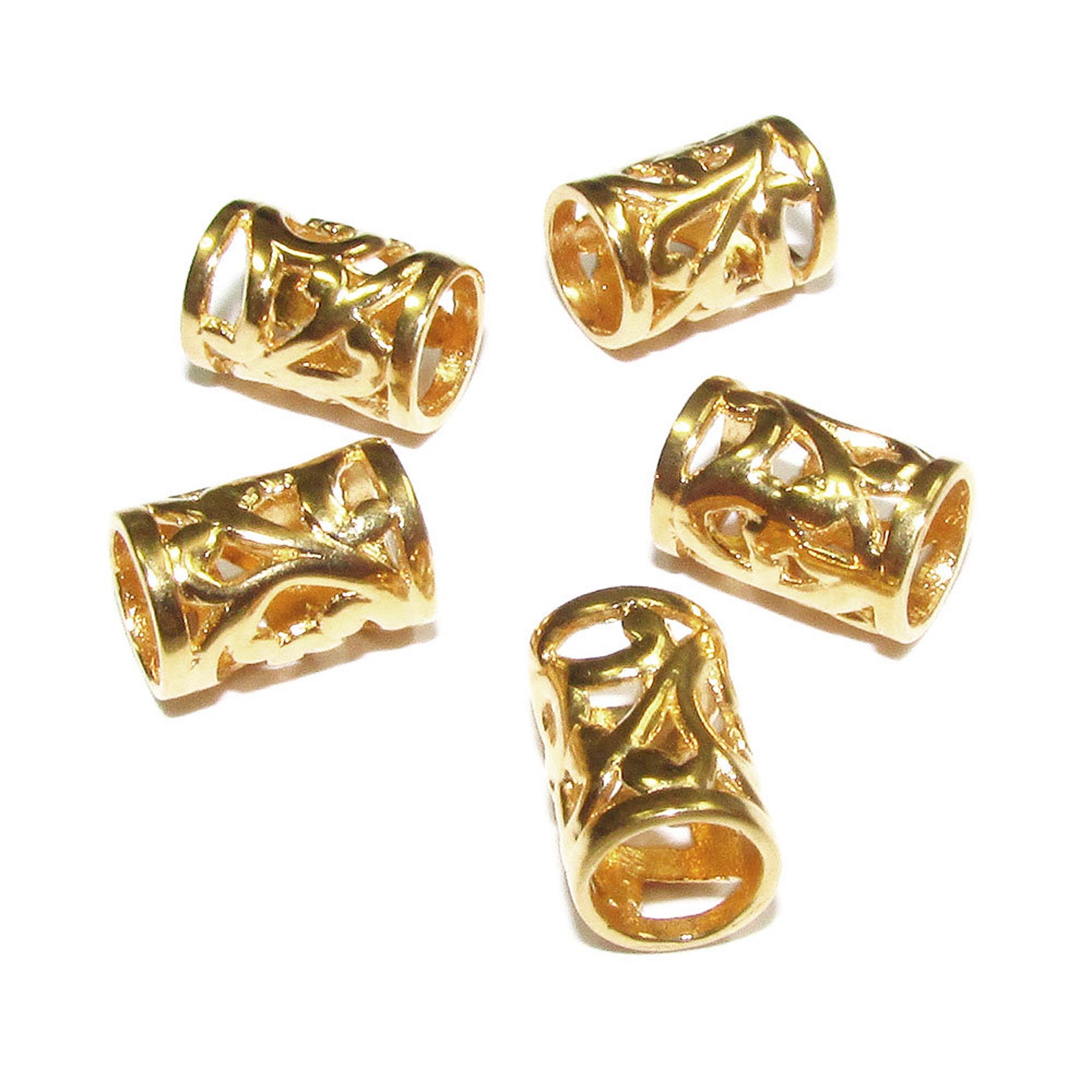 14K Gold Filled Bead Tubes Sizes 9.5x5.0 Mm Tube Beads Tubes - Etsy Israel