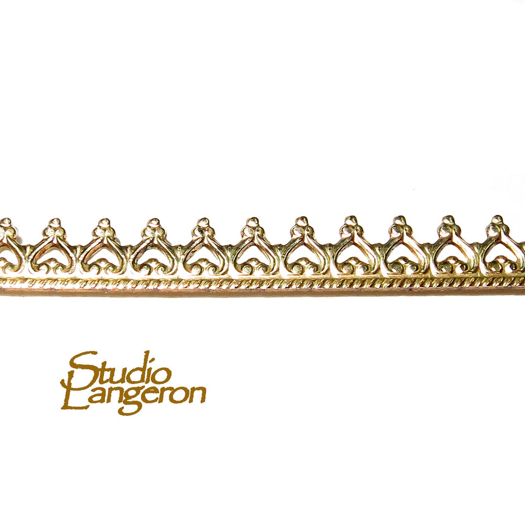 14K Yellow Gold Filled Gallery Wire, Gallery Ribbon, Gallery Pattern ...