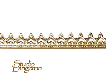 14K Yellow Gold Filled Gallery Wire, Gallery Ribbon, Gallery Pattern ...