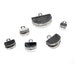 925 Sterling Silver Pinch End Caps, Jewelry Making, Flat End Cap, Cord ...