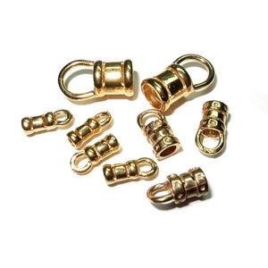 14K Gold Filled Crimp End Caps Diameter 0.8-7.0 Mm, Crimp End Caps ...
