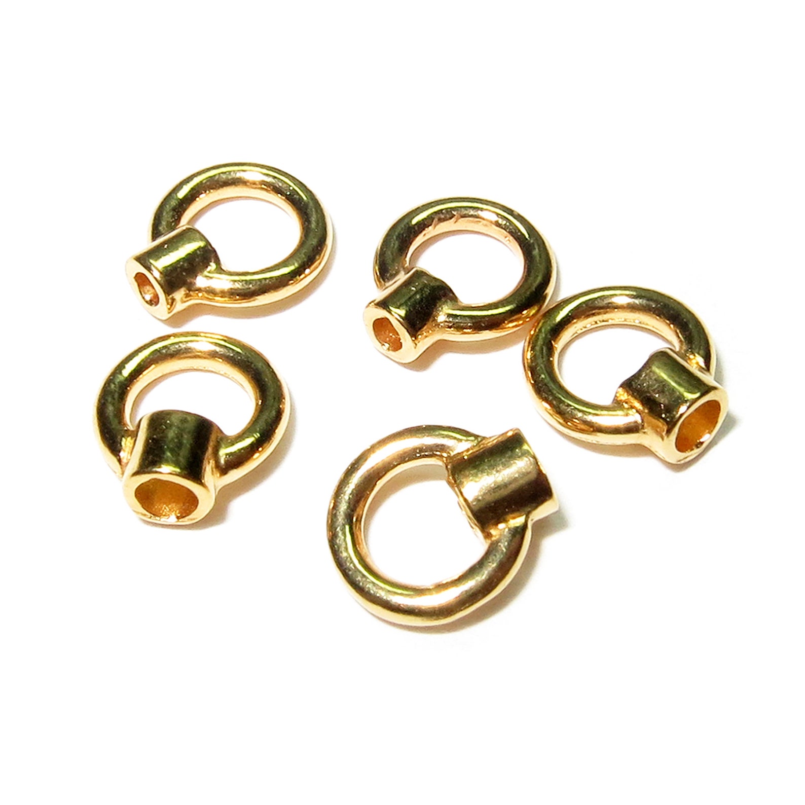 14K Gold Filled Small End Caps Size 1.0 1.5 Mm Small End - Etsy