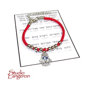 Red String Bracelet Red Bracelet With Prayer Jerusalem - Etsy Israel
