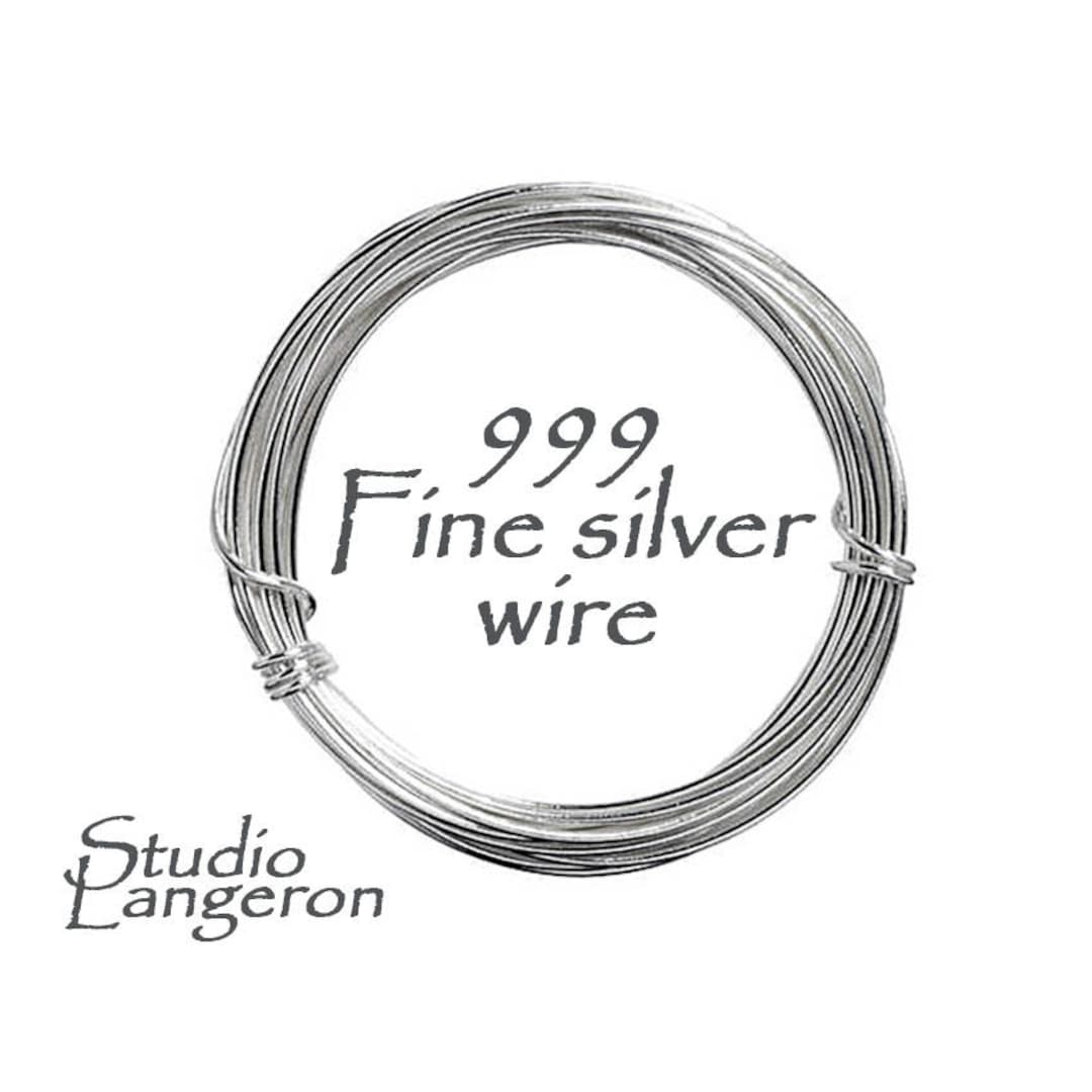 999 Fine Silver Wire Thickness 30-10 GA, Dead Soft Silver Wire, Fine ...