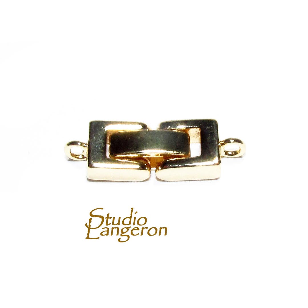 14K Yellow Gold Filled Box Clasp, Jewelry Making (23x7mm) - Etsy