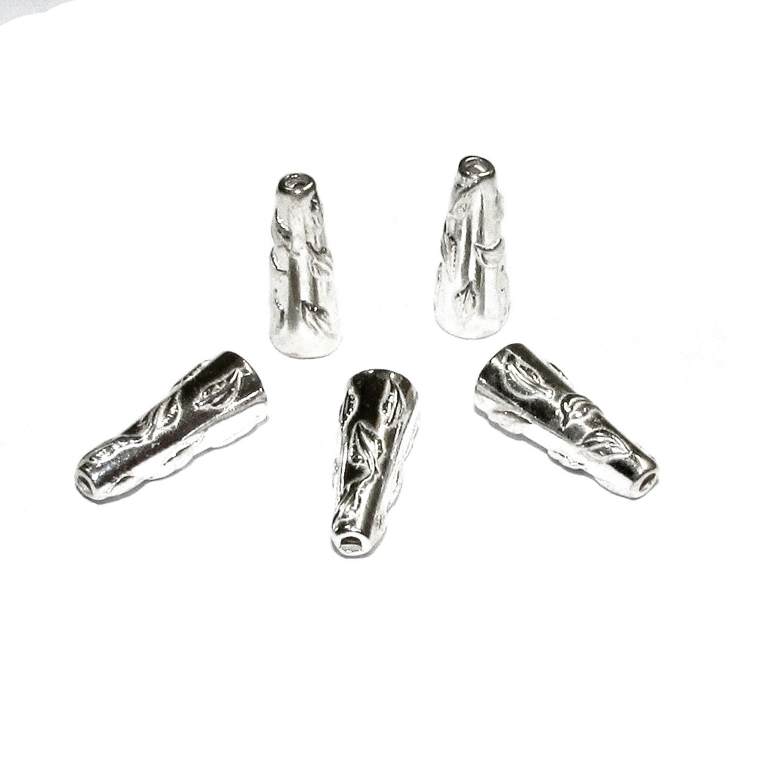 925 Sterling Silver Small Bead Cones, Beading, Bead Cone, Sterling ...