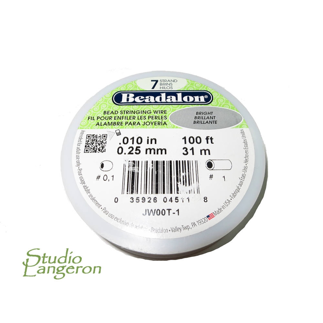 Beading Wire Beadalon 7 Strand 7 Sizes Silver Color, Wire, Beadalon ...