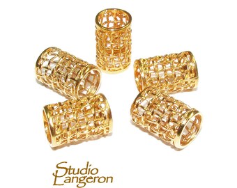 14K Gold Filled Curve Tubes Beads Gold Filled Tube Beads - Etsy