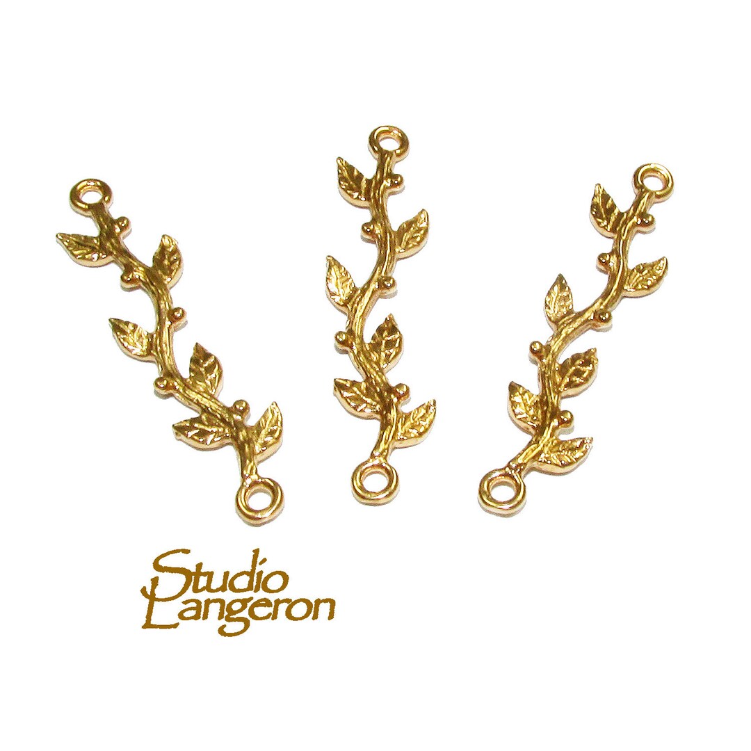 14K Gold Filled Link Connector Size 35x9 Mm, Gold Filled Link Component ...