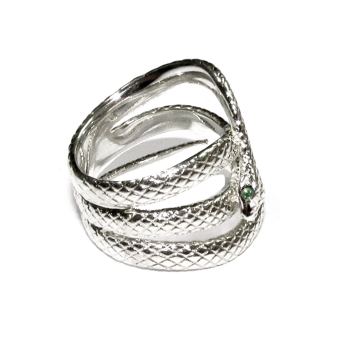 Emerald Handmade Ring 925 Sterling Silver Size 6 1/2, Handmade Ring ...