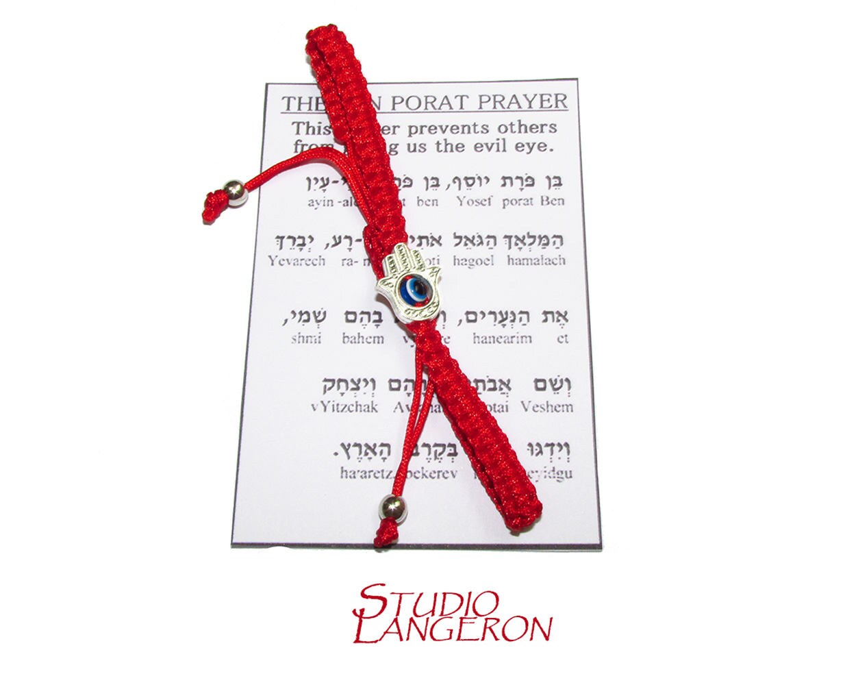 Red String Bracelet Red Bracelet With Prayer Jerusalem | Etsy