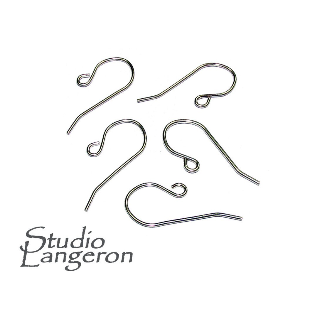 925 Sterling Silver Ear Wire With Loop, Silver Earrings, Ear Wire ...