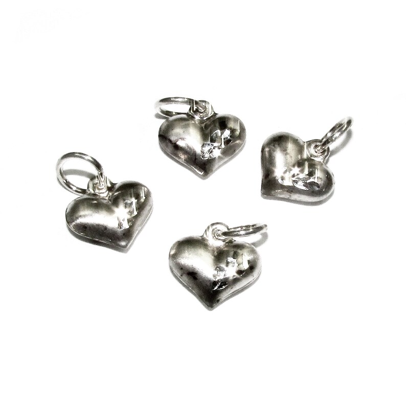 925 Sterling Silver Heart Pendant With Engraving, Heart Pendant ...
