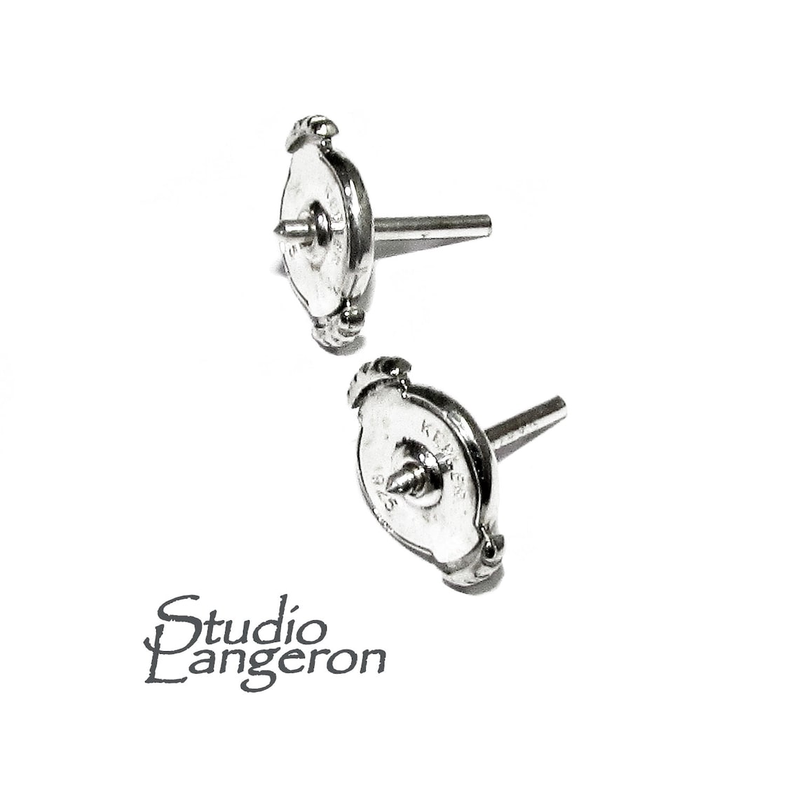 925 Sterling Silver Alpa Earring Backs Size 9 Mm Jewelry - Etsy