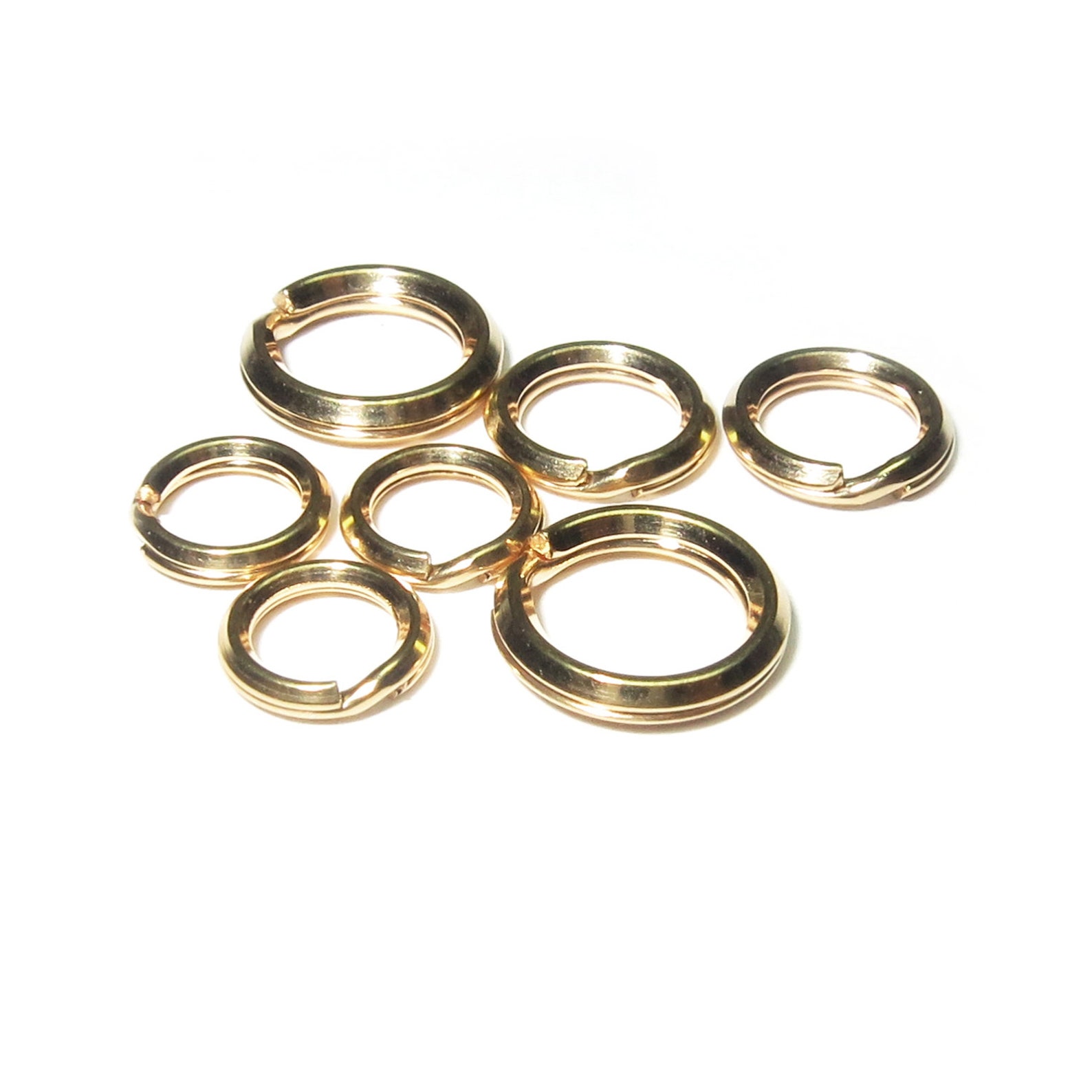 5 Pcs/pkg 14K Gold Filled Split Ring Size 5 6 7 Mm 14K Gold | Etsy