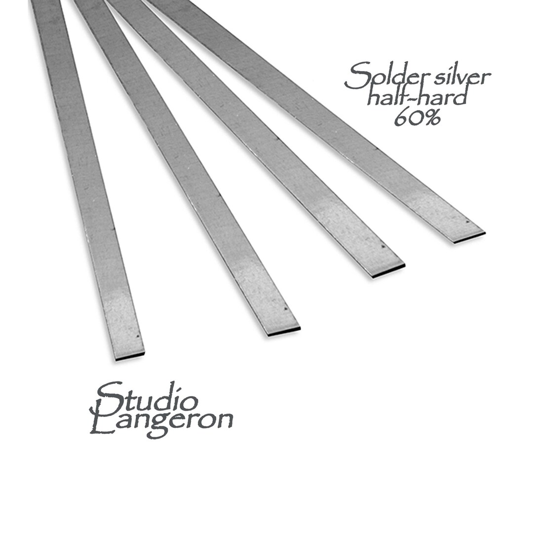 Half-hard Silver Solder Strip 3.0 Mm X 60 Cm, Melting Point 720, Solder ...