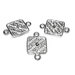 925 Sterling Silver Link Connector Size 1.6x1.0 Cm, Silver Connector ...