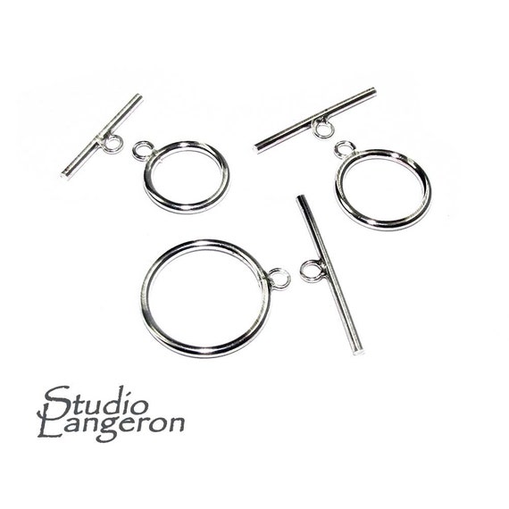 925 Sterling Silver Toggle Clasps Sizes 13 15 18 Mm Toggle | Etsy