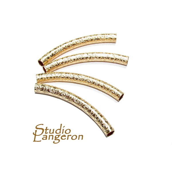 Gold Tube Bracelet - Etsy