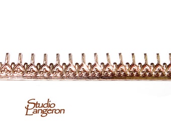 Natural Copper Bezel Wire Gallery Wire Gallery Ribbon | Etsy