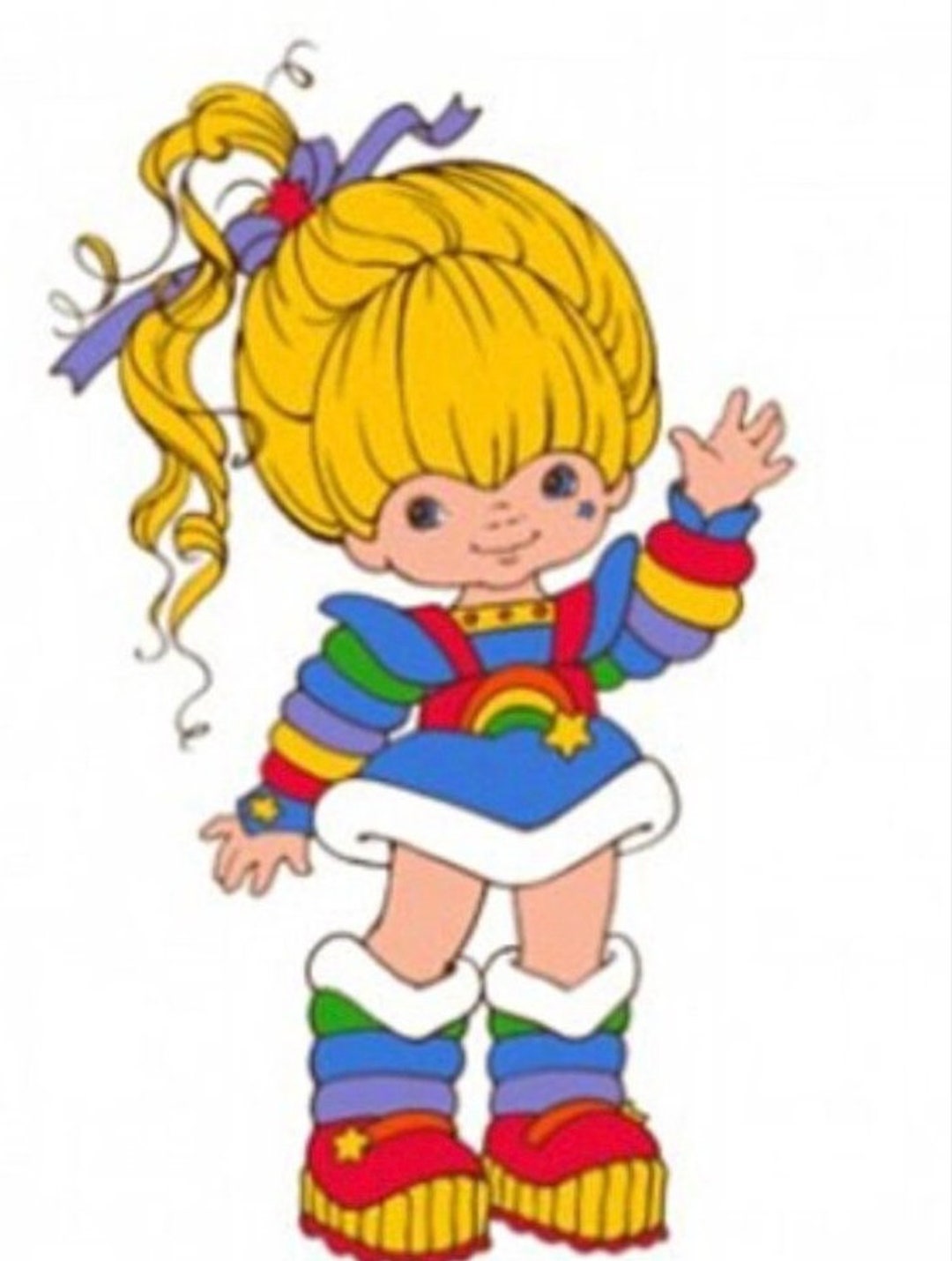 Rainbow Dress Inspired by Rainbow Bright Cartoon Kids - Etsy