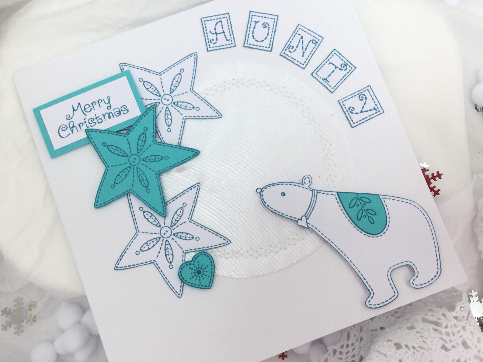 Make a Polar Bear Card, Christmas Card Kit, Xmas DIY, Card for Mummy ...