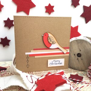 Craft Kit for Adults, Robin Card Kit, Kraft Card Kit, DIY Christmas Kit ...