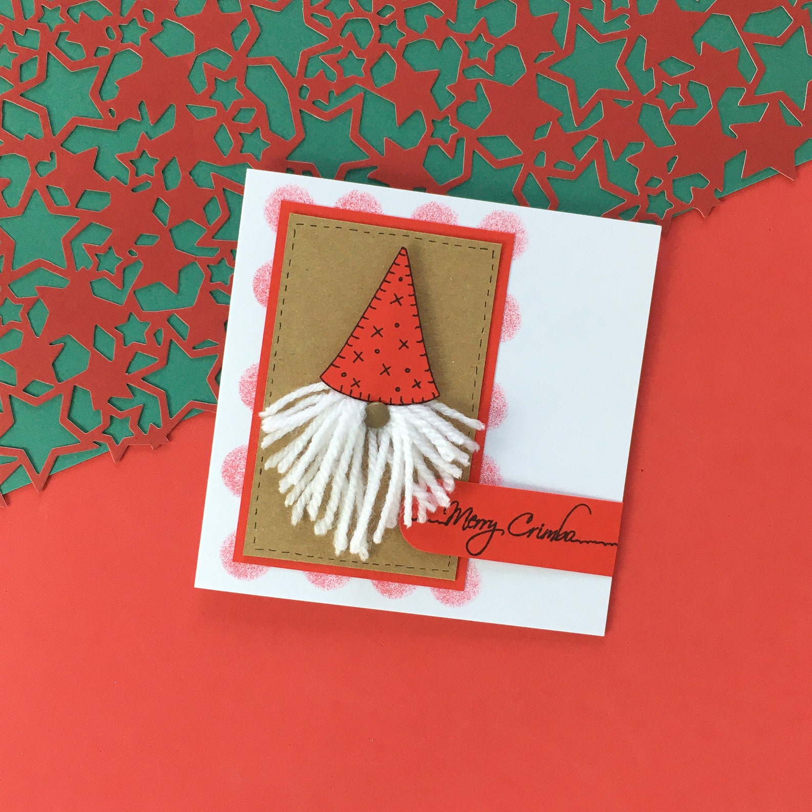 Christmas Gnome Holiday Card, Beginner's Card Kit - Etsy