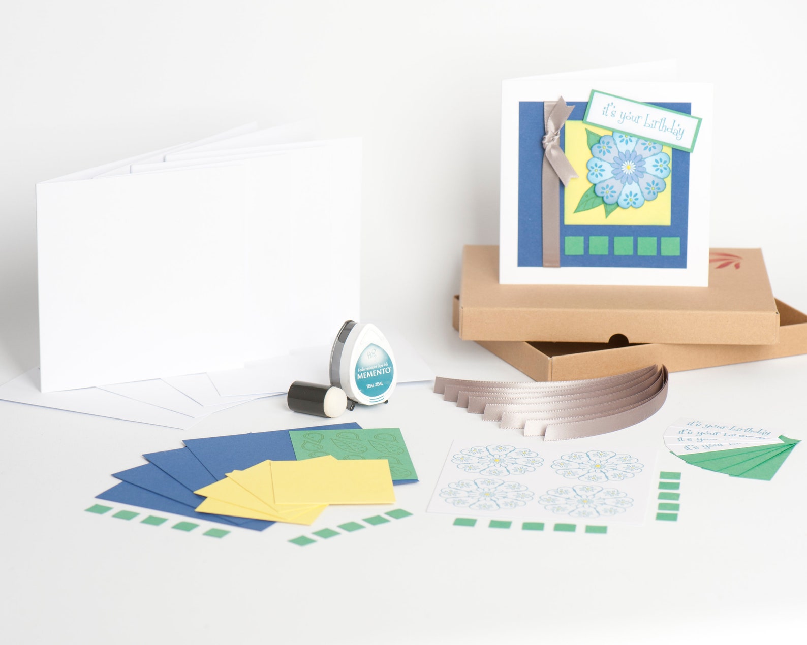 Card Kit Happy Birthday Flower Card Kit Advanced Kit Adult - Etsy