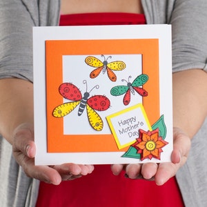 DIY Card Kit for Mothers Day, Bright & Colourful Mothers Day Card - Etsy