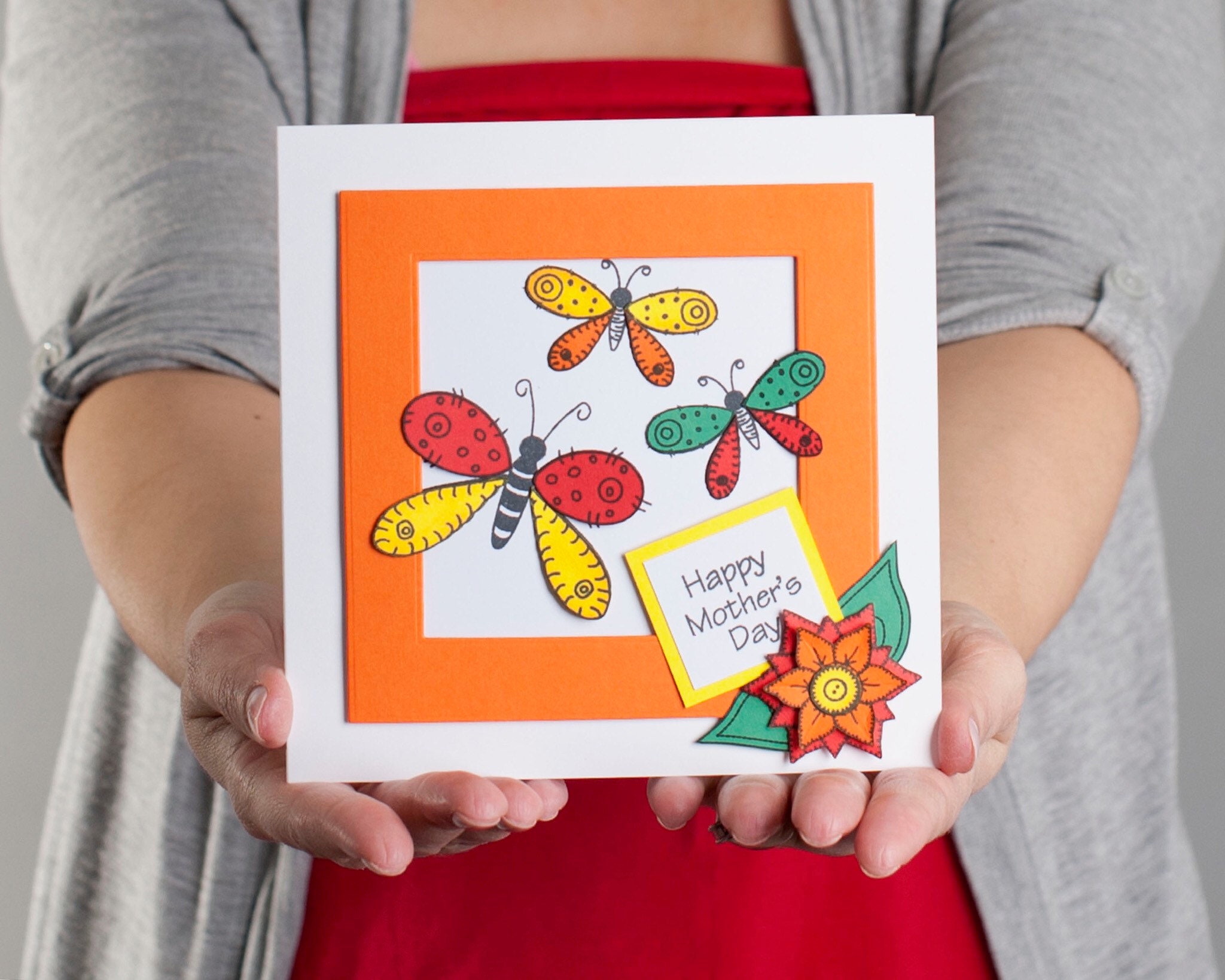 Fun Cardmaking Kit for Mothers Day Bright Mothers Day Card - Etsy