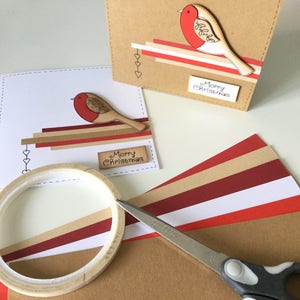 Craft Kit for Adults, Robin Card Kit, Kraft Card Kit, DIY Christmas Kit ...