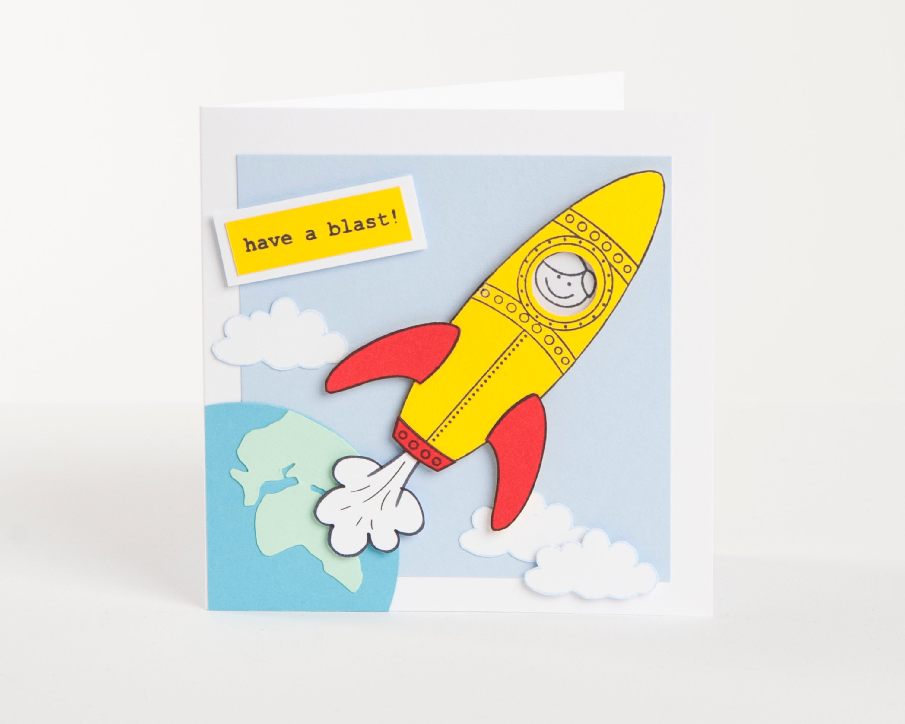 Rocket Birthday Card Kit Beginner's Card Making Kit - Etsy