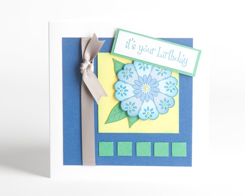 Card Kit Happy Birthday Flower Card Kit Advanced Kit Adult - Etsy