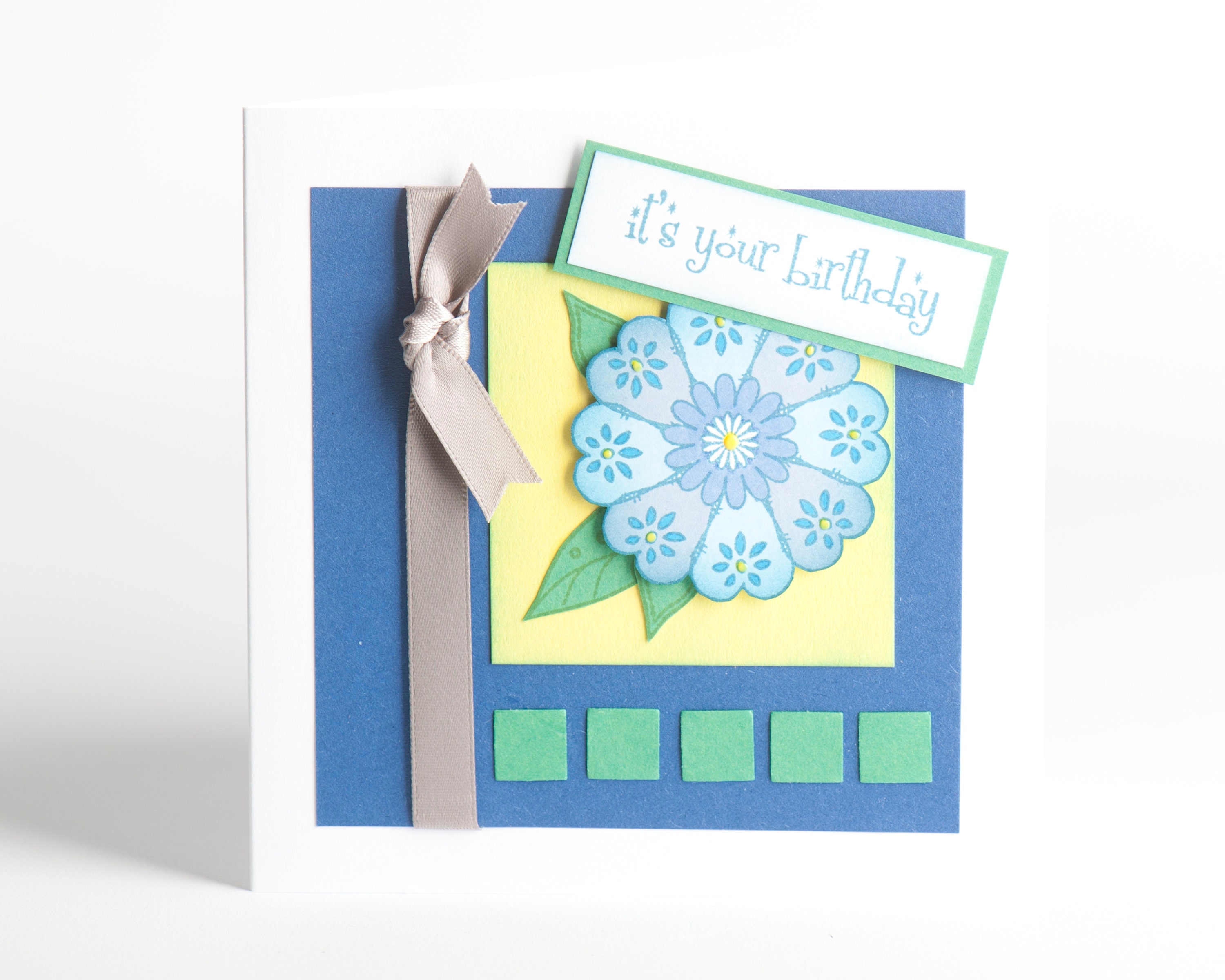 Card Kit Happy Birthday Flower Card Kit Advanced Kit Adult - Etsy