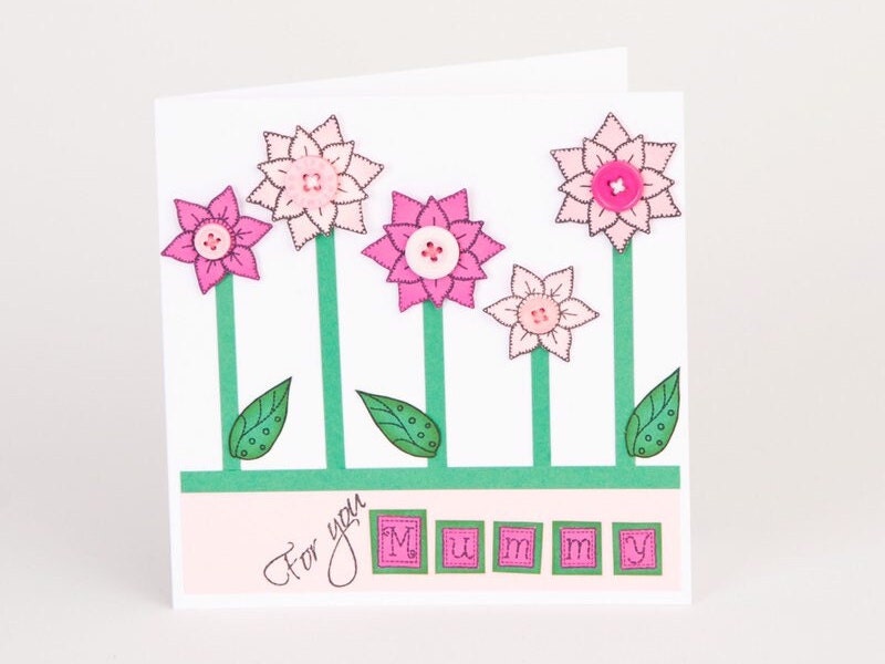 Pink Mother's Day Card Kit, Craft Kit for Mothers Day, Card Making ...