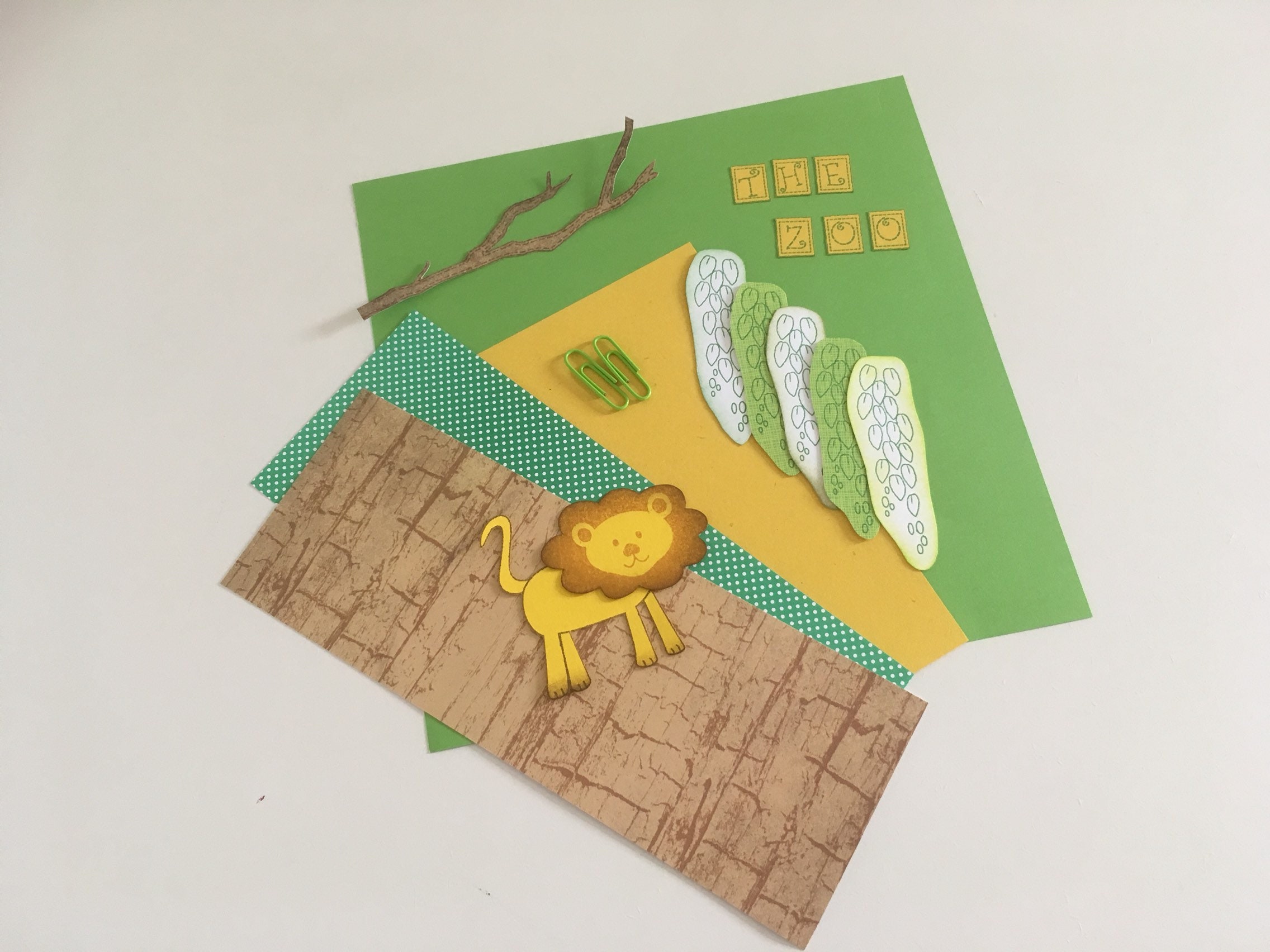 Zoo theme Scrapbooking kit Craft kits for children Summer | Etsy