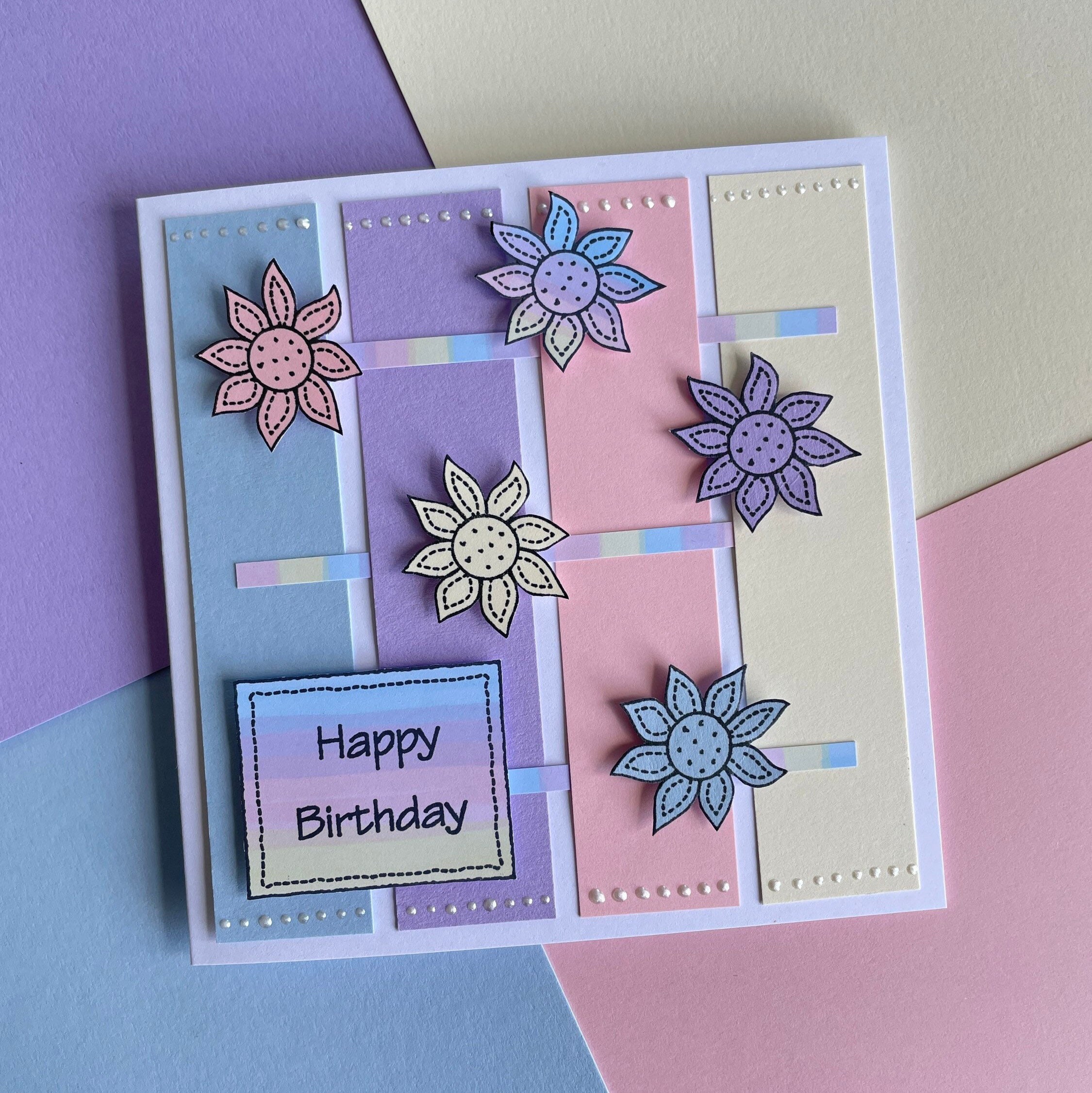 Make 4 Stunning Cards! Spring/summer Birthday Card Kit - Etsy