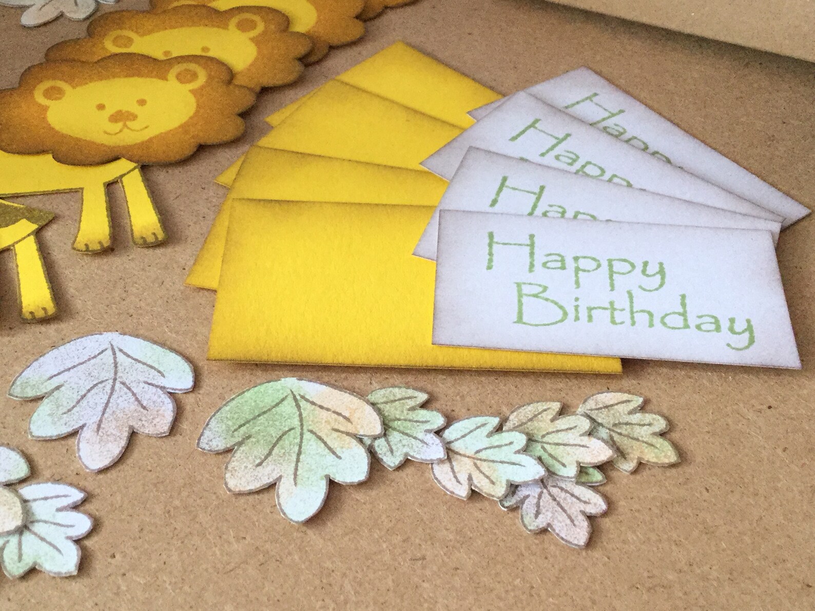 Jungle Theme Birthday Card Kit, Card Making Kit, Beginner's Craft Kit ...