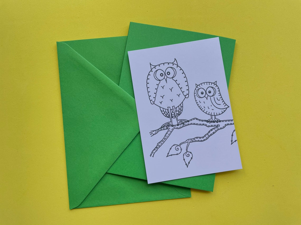 Colouring Cards for Children Card Kits for Children | Etsy UK