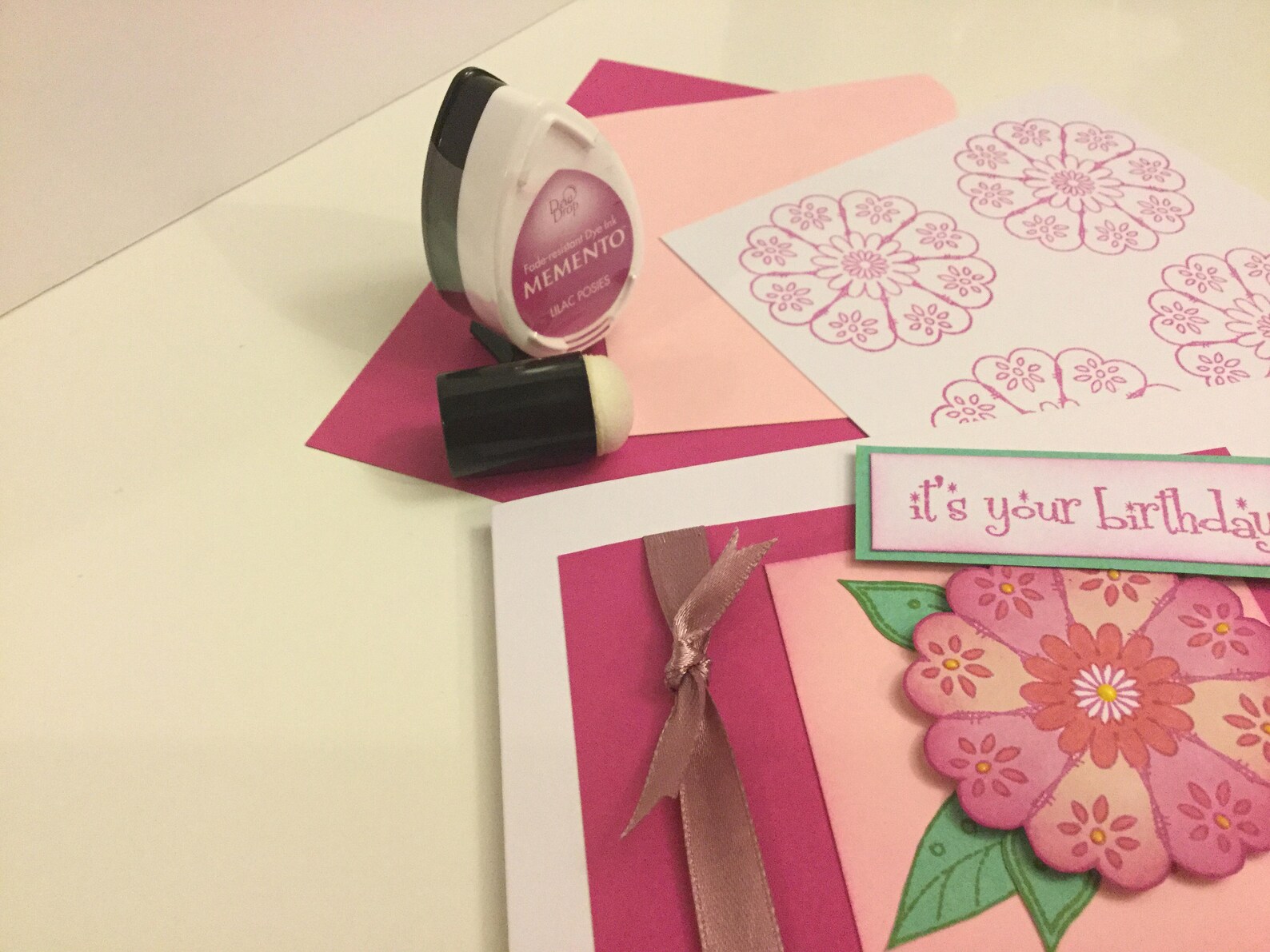 Card Kit, Happy Birthday Flower Card Kit, Advanced Kit, Adult Colouring ...