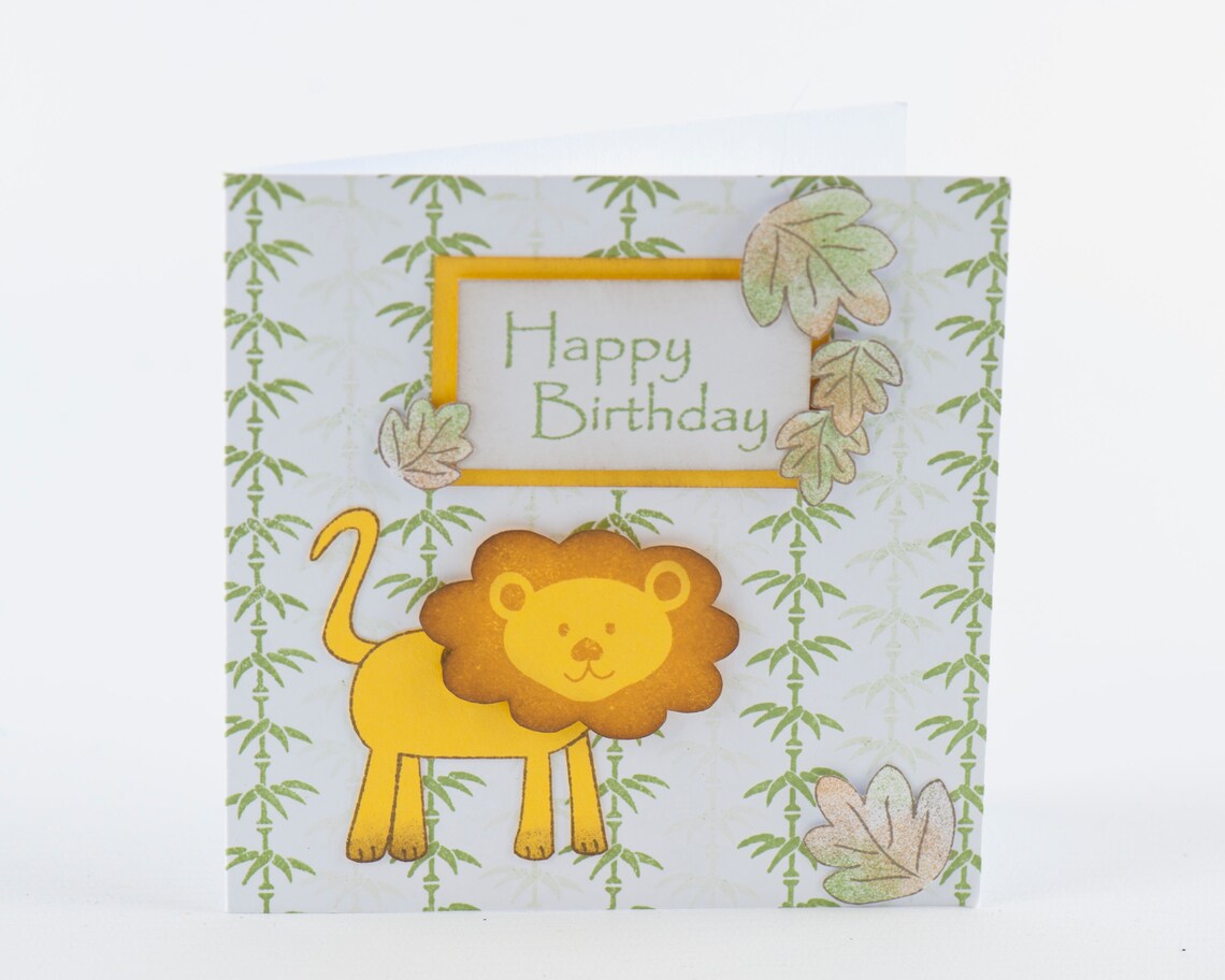 Jungle Theme Birthday Card Kit Card Making Kit - Etsy UK