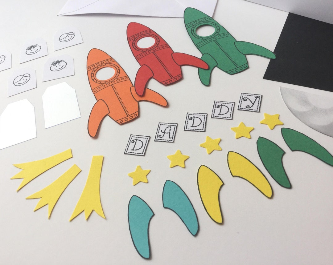 Fathers Day Kit, Make Your Own Father's Day Card, Personalised Card for ...