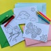 Colouring Cards for Children, Card Kits for Children, Children's ...