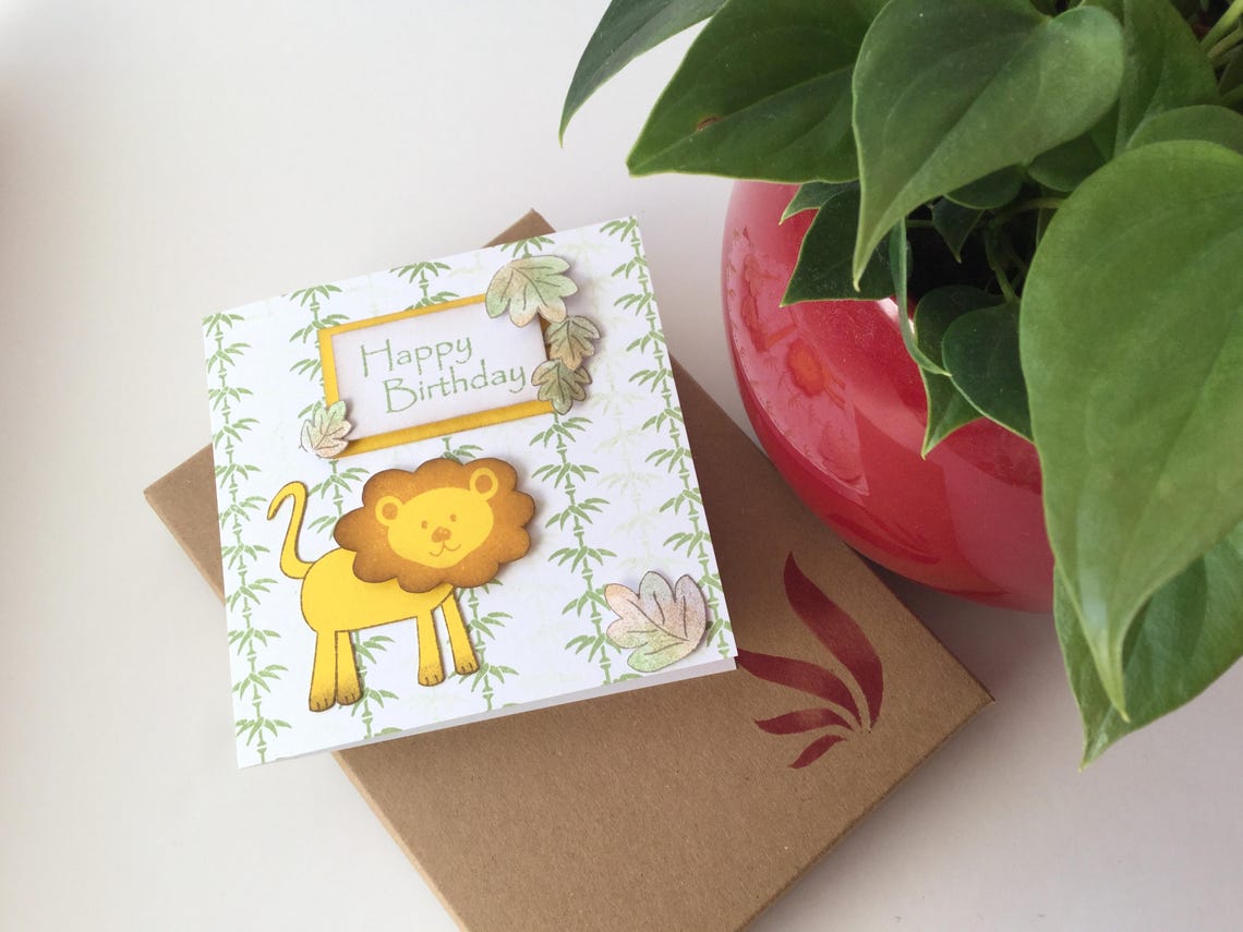 Jungle Theme Birthday Card Kit Card Making Kit - Etsy UK