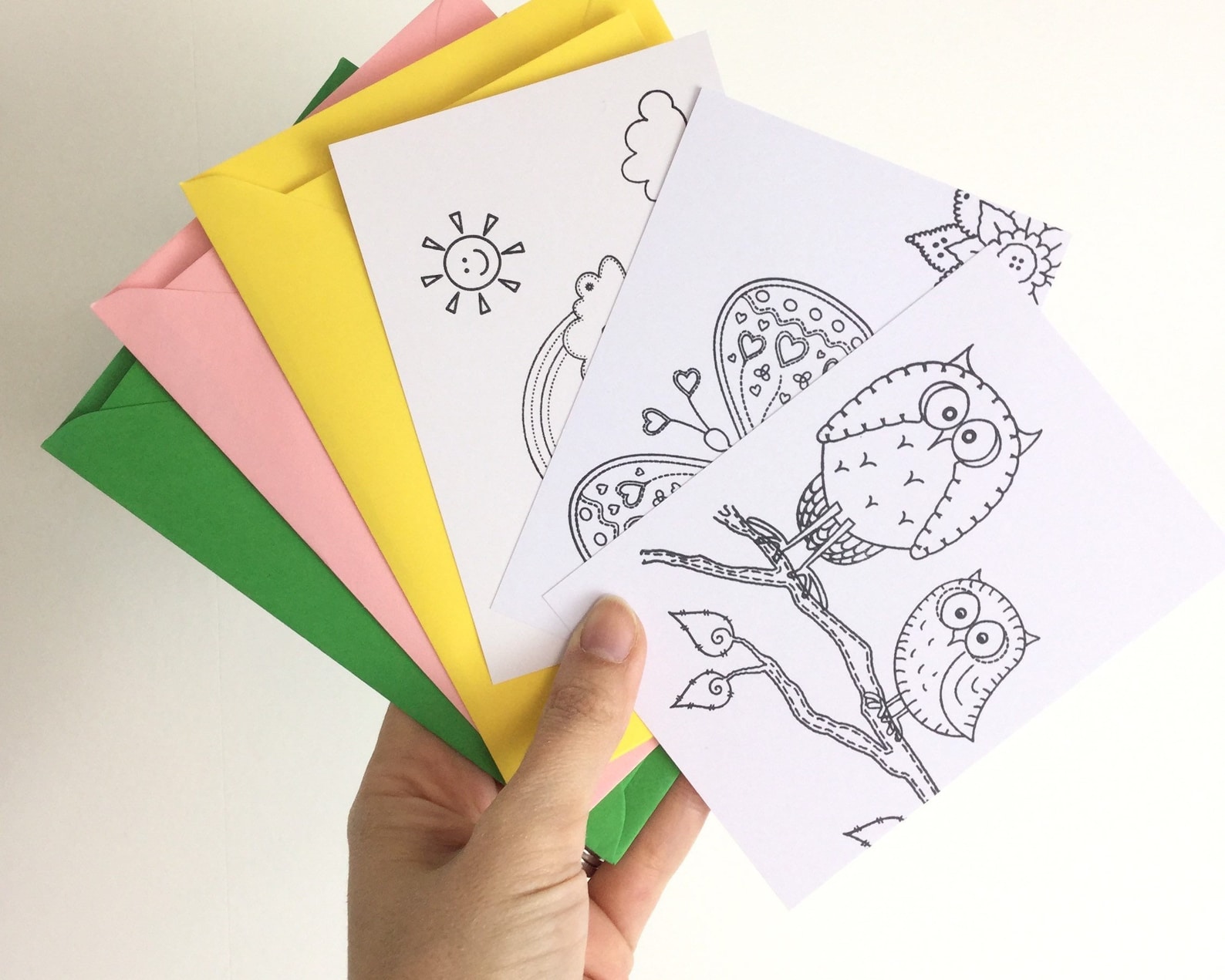 Colouring Cards for Children, Card Kits for Children, Children's ...
