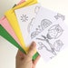 Colouring Cards for Children, Card Kits for Children, Children's ...