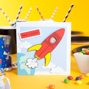 Rocket Birthday Card Kit, Beginner's Card Making Kit - Etsy