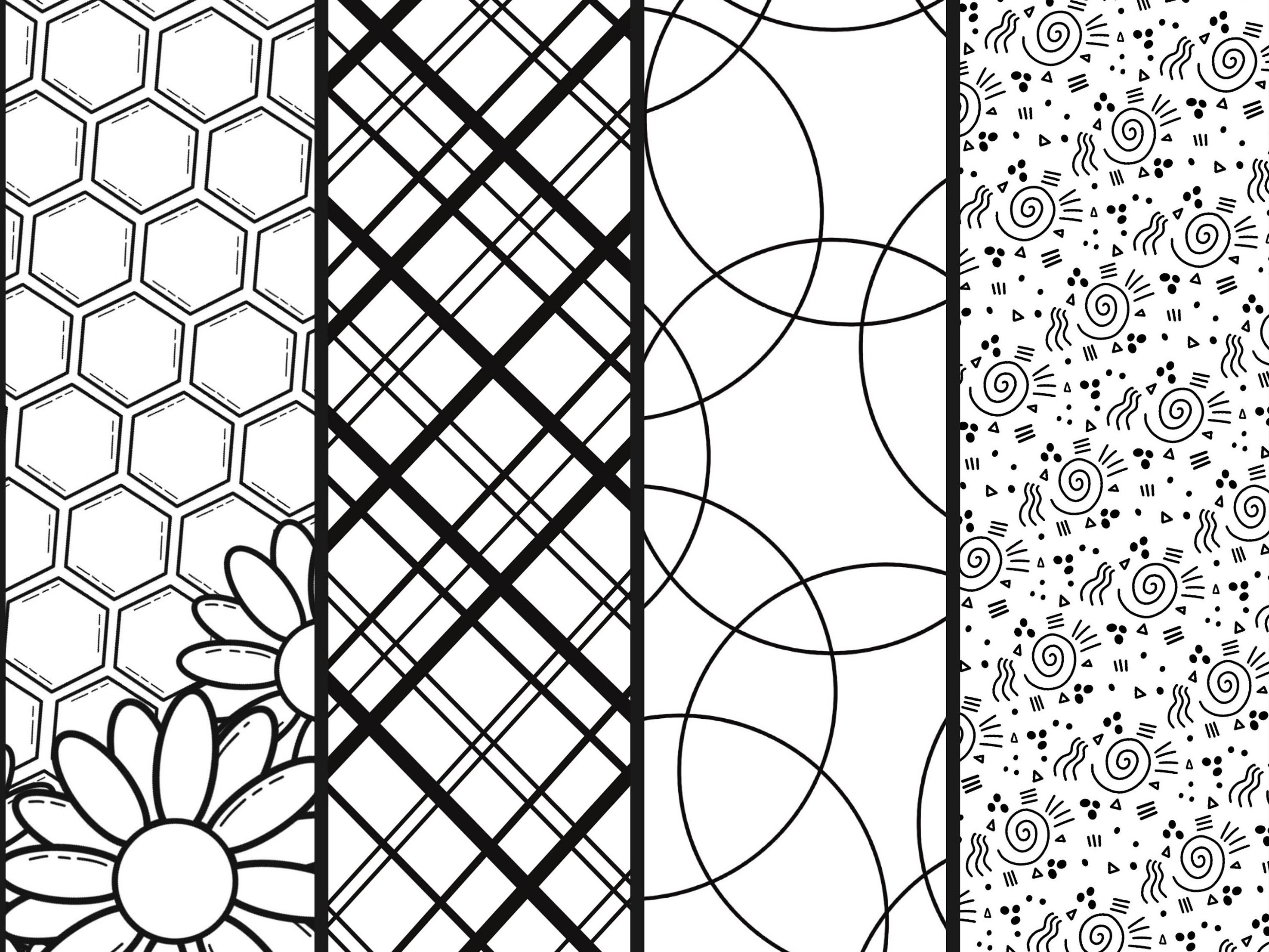 Monochrome Digital Paper, Digital Cardmaking Kit - Etsy